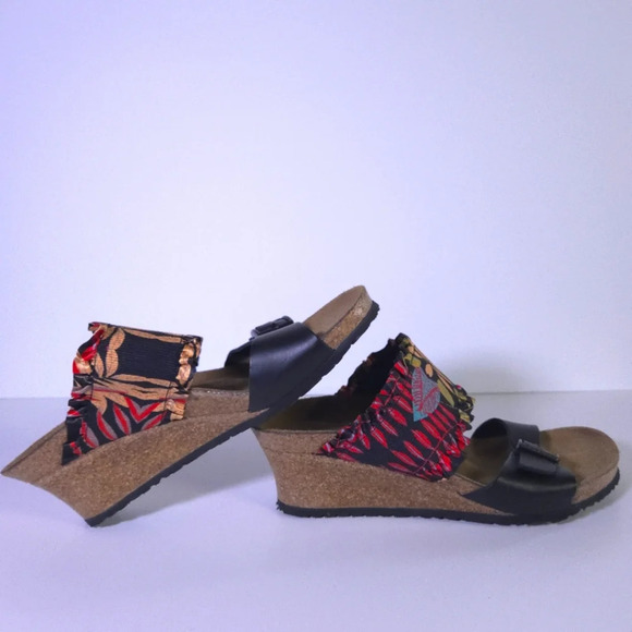 Papillio | Shoes | Papillio Birkenstock Wedge Sandal Della Black ...